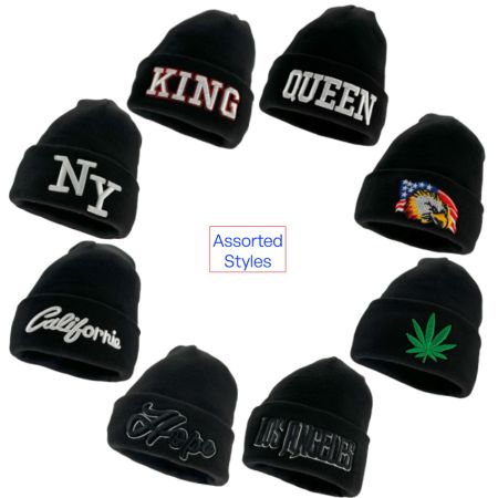 Custom Embroidered Beanies Bulk - Beanie with Logo