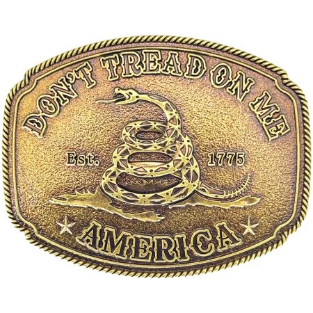 Don't Tread On Me Snake Belt Buckle - Wholesale