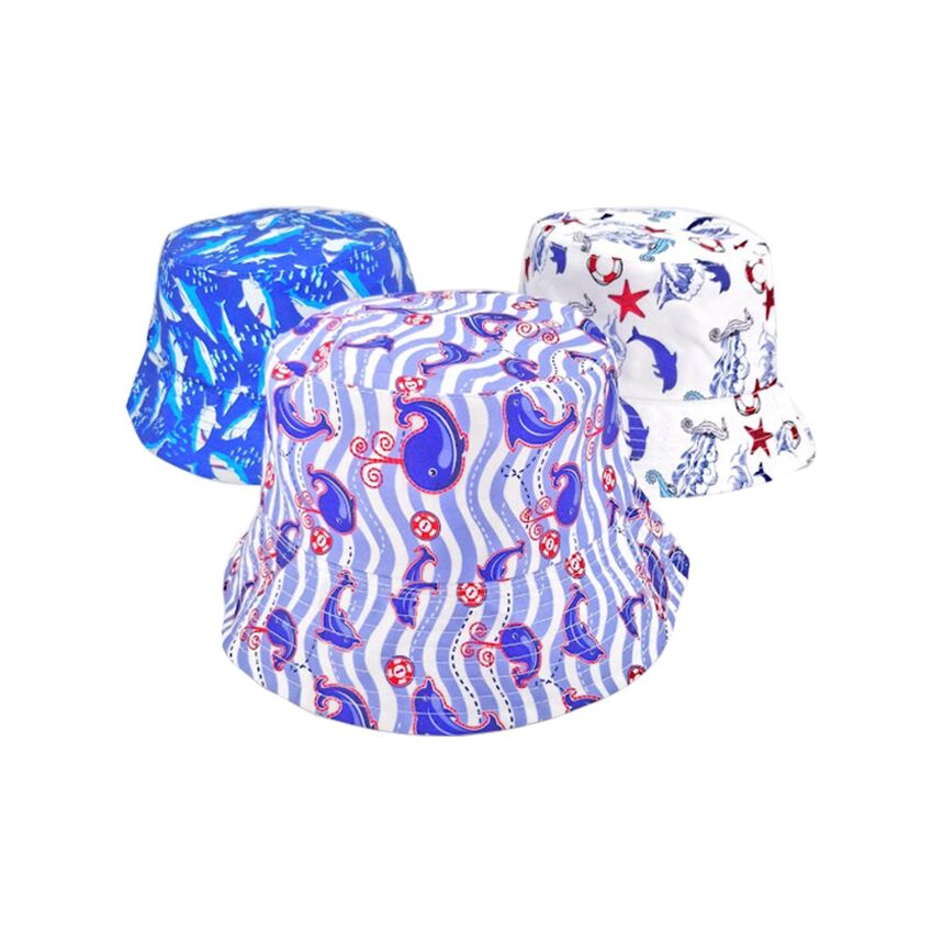 Wholesale Ocean Aquarium Print Reversible Bucket Hat