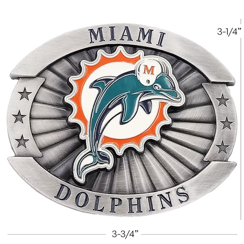 Miami Dolphins Belt Buckle - Shop Now!