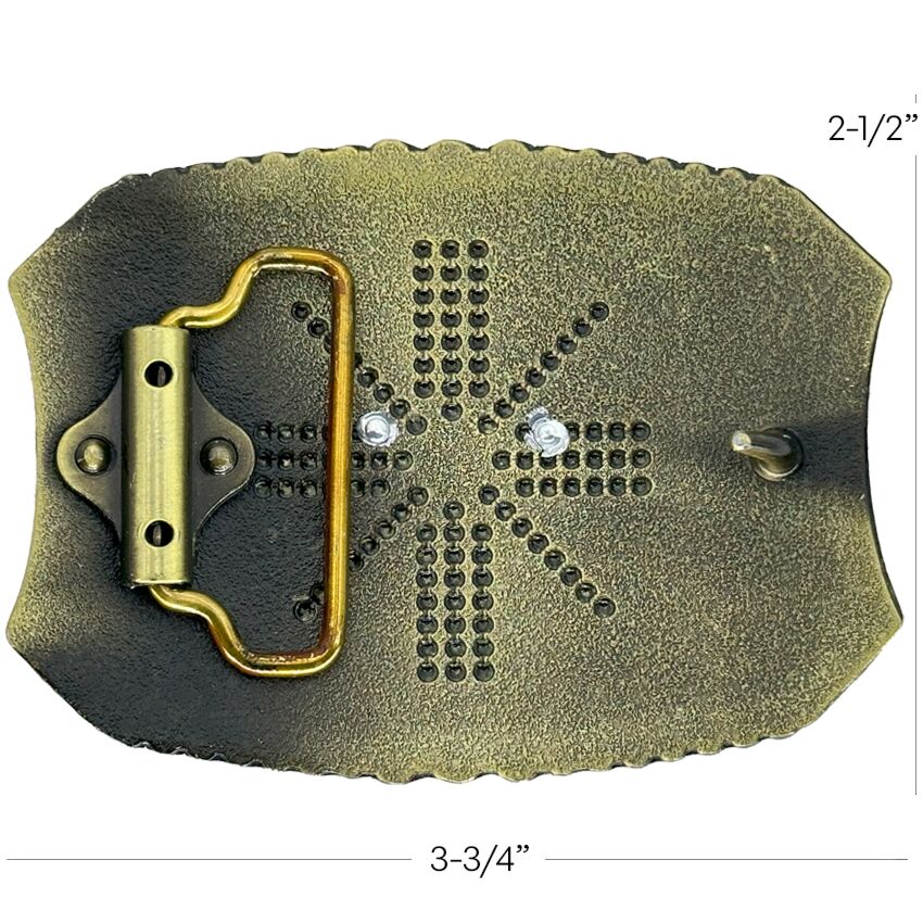 Wholesale Golden Bull Design Stunning Belt Buckle