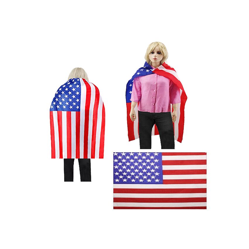 Wearable American Flag Cape in Bulk