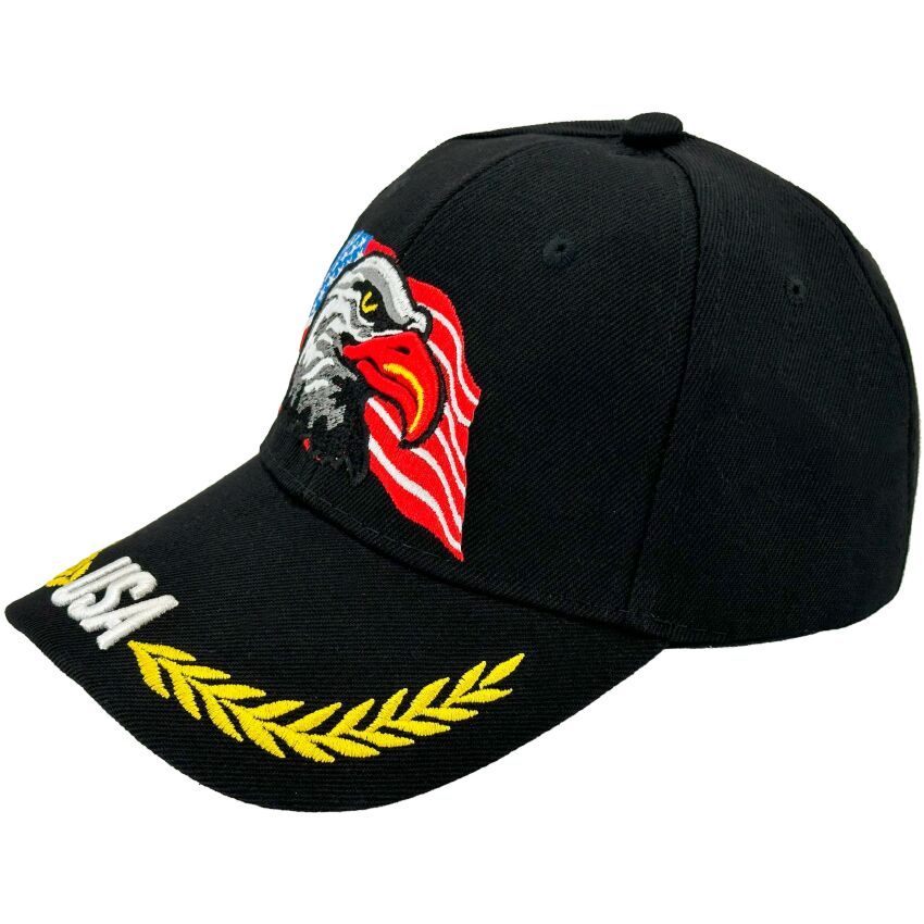 Wholesale Custom Embroidered Hats - Eagle & USA Flag