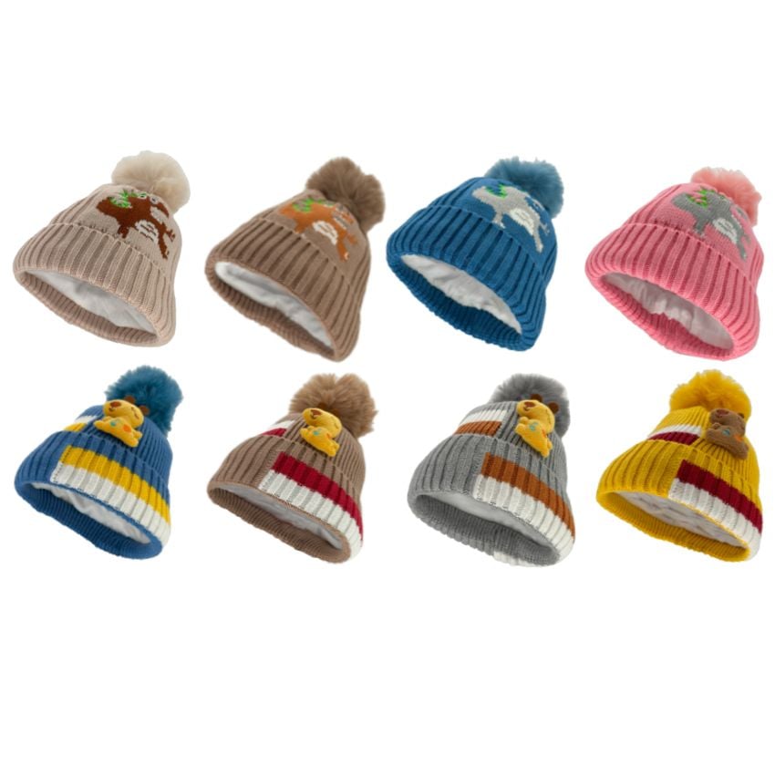Wholesale Childrens Winther Hats Set - Assorted Styles