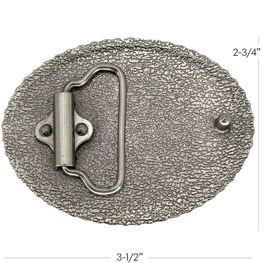 Silver Colored Cross Belt Buckle - Wholesale Pricing