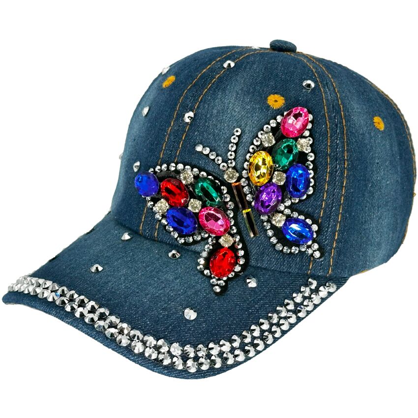 Wholesale Denim Caps - Rhinestone Caps Wholesale