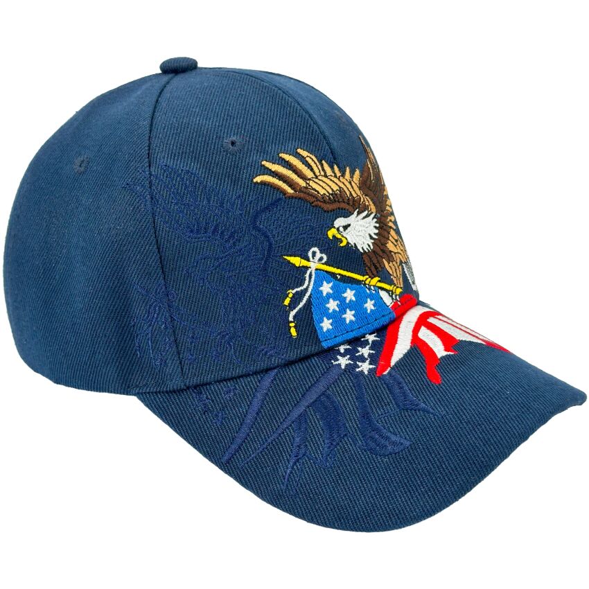 USA Design Embroidered Caps Bulk - Patriotic Wholesale