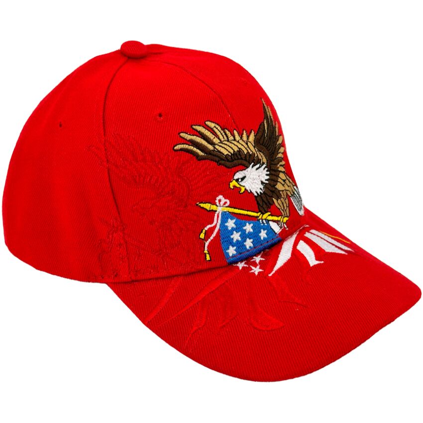 USA Design Embroidered Caps Bulk - Patriotic Wholesale