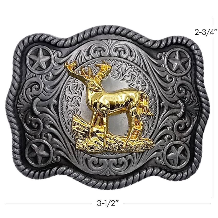 Golden Deer Belt Buckle - Bulk & Wholesale Offers