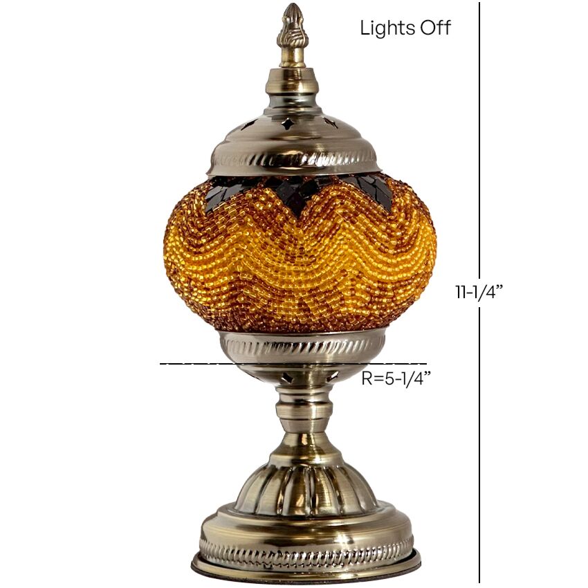 Wholesale Golden Sandstorm Handmade Mosaic Glass Lamp