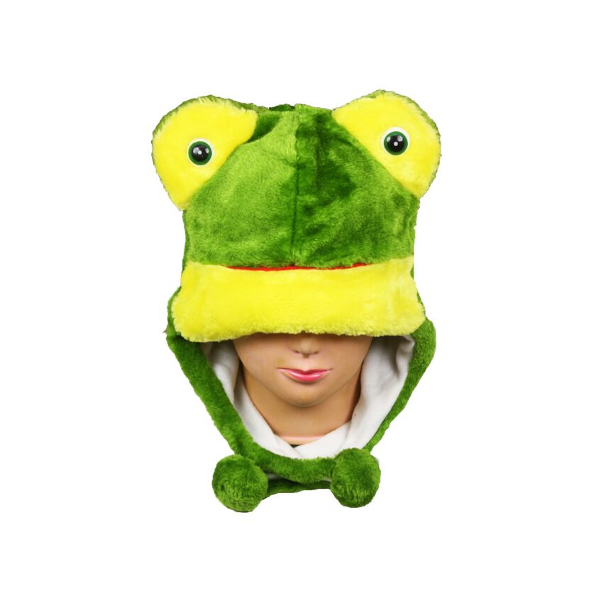Kid's Plush Frog Beanie Hat - Wholesale Earmuffs