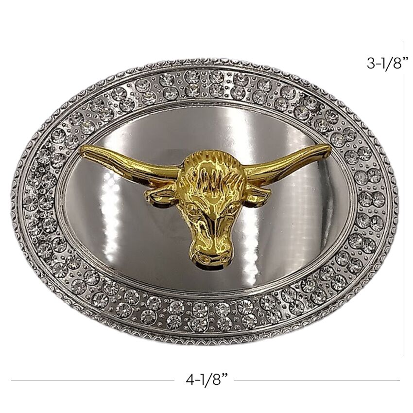 Golden Bull Head Buckle - Wholesale & Bulk