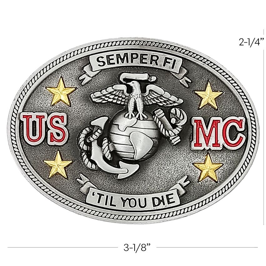 Usmc Belt Buckle - Semper Fi Edition