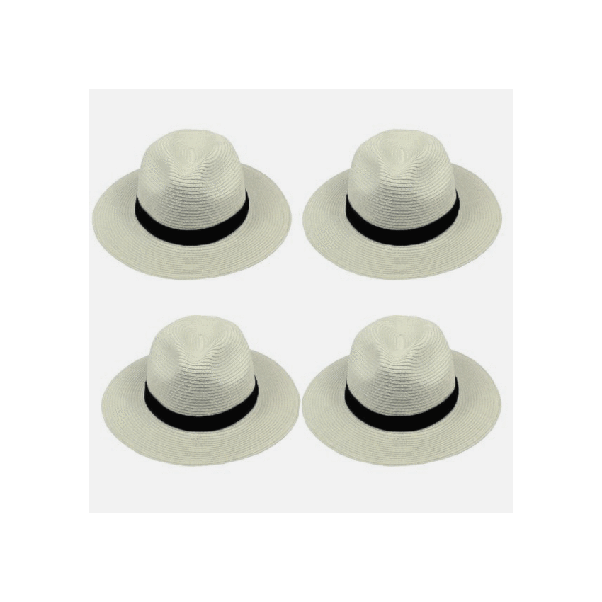 Wholesale Beige Fedora Hat for Men - High-Quality Hat with Black Strip