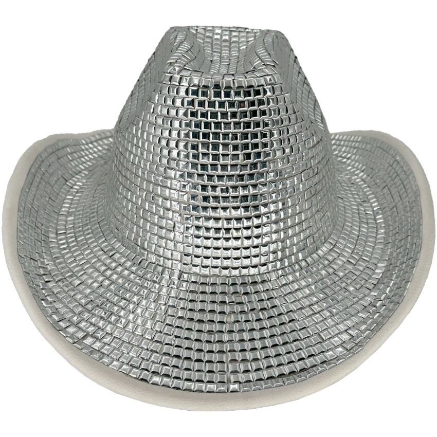 Bulk Party Cowboy Hats - Discoball Style Cowgirl Hats