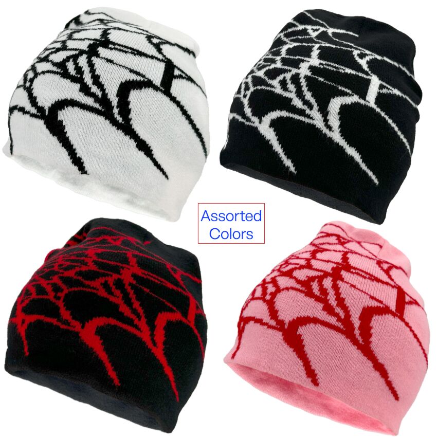 Wholesale Beanies in Bulk - Spider Web Beanies