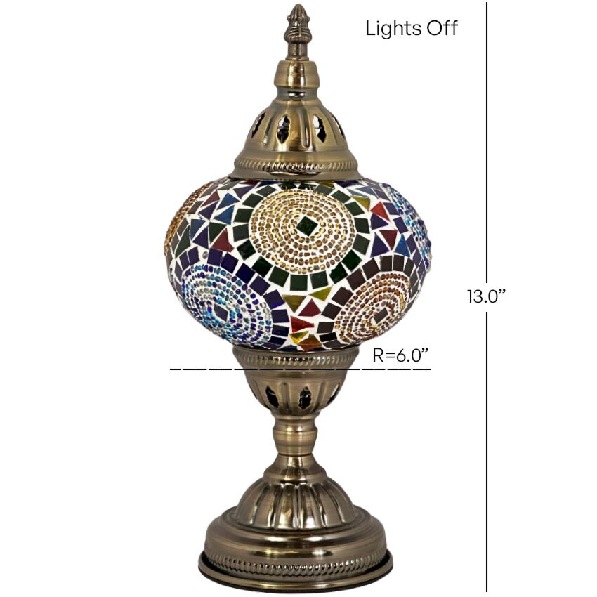 Wholesale Moroccan Lamps - Multicolor Sunflower Design