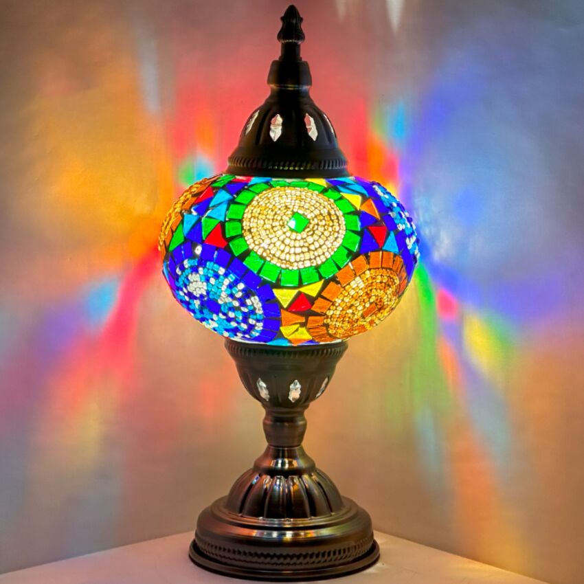 Wholesale Moroccan Lamps - Multicolor Sunflower Design