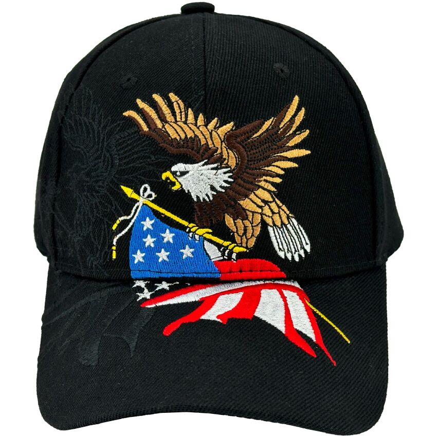 USA Design Embroidered Caps Bulk - Patriotic Wholesale