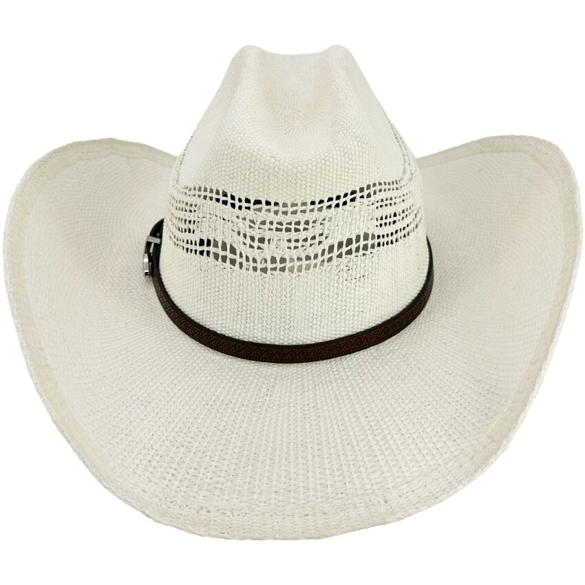 Bulk White Cowboy Hats with Cattleman Crown