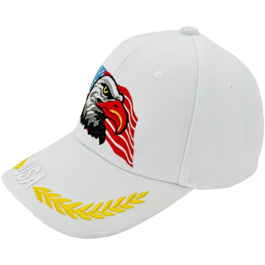 Wholesale Custom Embroidered Hats - Eagle & USA Flag