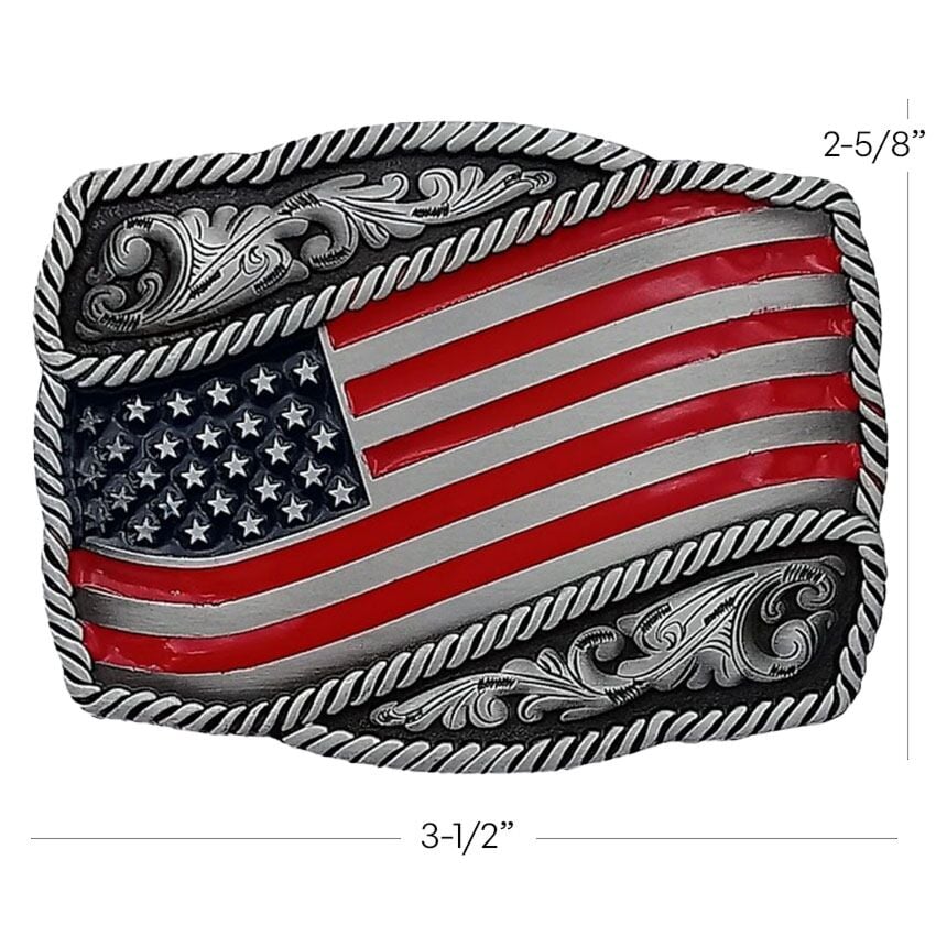 American Flag Belt Buckle - Bulk Discounts & Wholesale