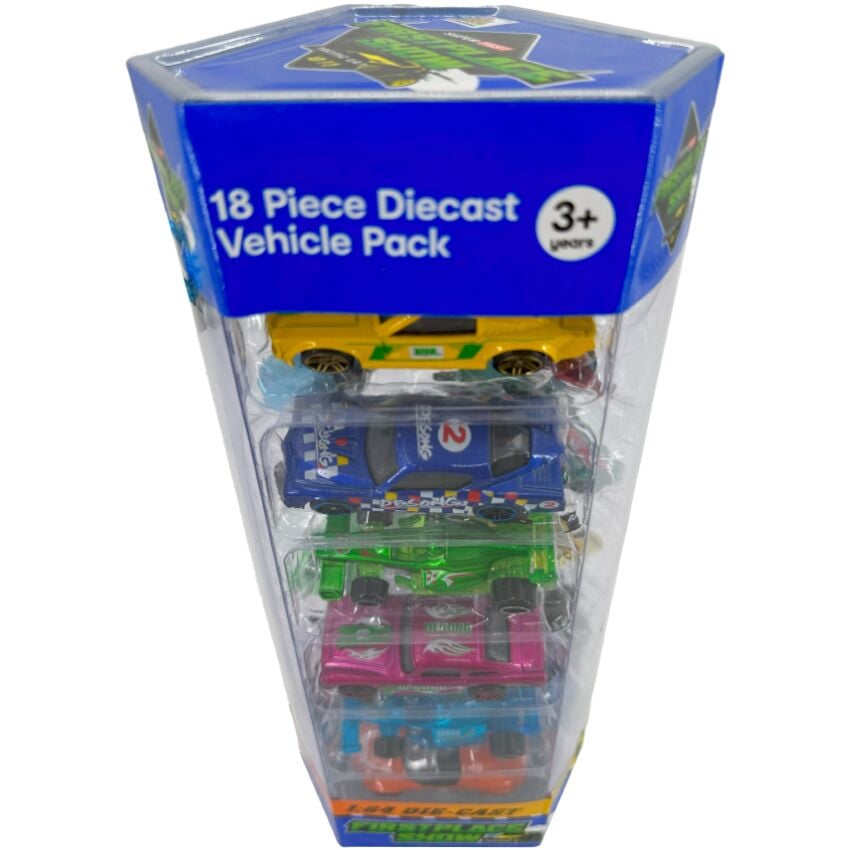 Wholesale DieCast Toy Cars Pack - 18 pcs Bulk Vehicles