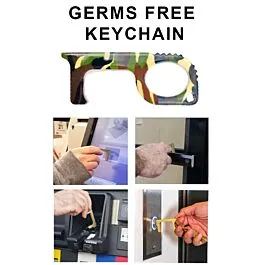 Virus Protection Camouflage Keychain in Bulk