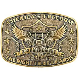 Bear Arms Slogan Eagle Belt Buckle - Wholesale Prices!