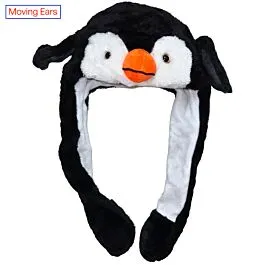 Penguin Hat with Moving Ears - Bulk Animal Hats