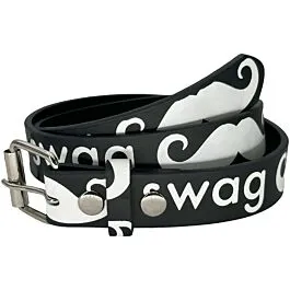 Wholesale B&W Swag Word Kids' Belts – Buy in Bulk!