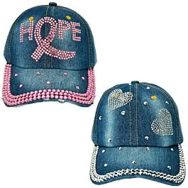 Bling Caps Wholesale Options - Hope and Heart Rhinestoned