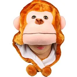 Kid's Plush Monkey Beanie Hat - Wholesale Earmuffs