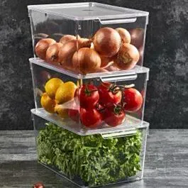 Oversized Food Storage Containers – Stackable Bins in Bulk