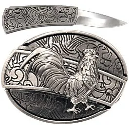 Rooster Belt Buckle Wholesale - Hidden Knife Belt Buckles