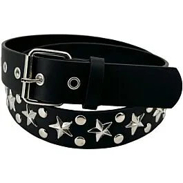 Black Studded Belts Wholesale - Star Punk Design