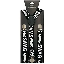 Swag Mustache Pattern Kid Suspender Wholesale - Buy Now!