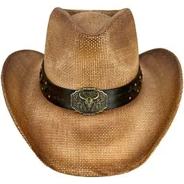 Vintage Cowboy Hats Bulk - Long Horn Buckle