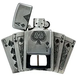 Wholesale belt buckles - Vintage Lighter Card Design