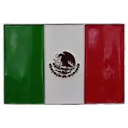 Mexico Flag Belt Buckle - Wholesale & Bulk Deals