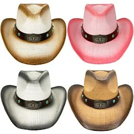 Wholesale Cowboy and Cowgirl Hats in Bulk - Mixed Colors